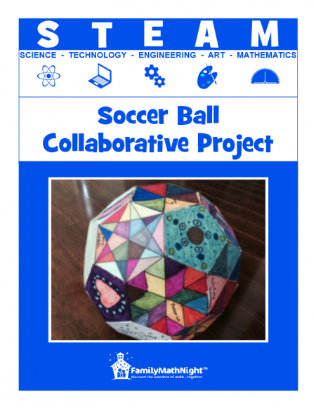 STEAM Family Math Night Collaborative Projects: Soccer Ball – Karyn's Blog